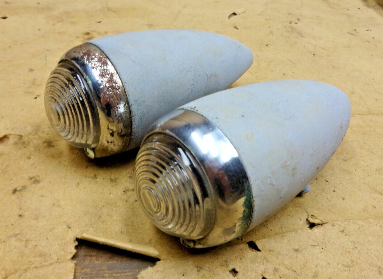 1939-1940 Chevy Truck Park Light Assemblies Original GM pair Fender ...