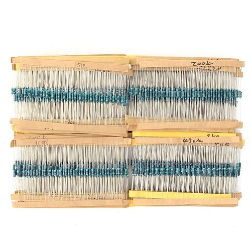 New 3120pcs 156 Values 1/4W 1 ohm~10M ohm 1% Metal Film Resistors ...