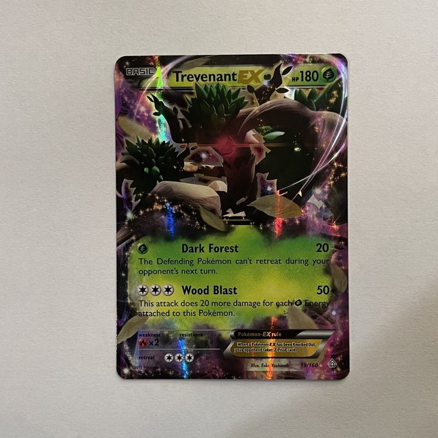 Pokémon TCG Trevenant-EX Primal Clash 19/160 Holo Holo Rare EX for sale ...