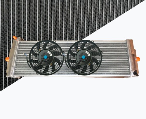 Aluminum Liquid Heat Exchanger Air to Water Intercooler Radiator & FAN ...