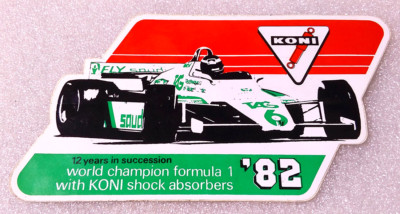 KONI & GRAND PRIX F1 Vintage Sticker Decal Aufkleber Advertising 1982 ...