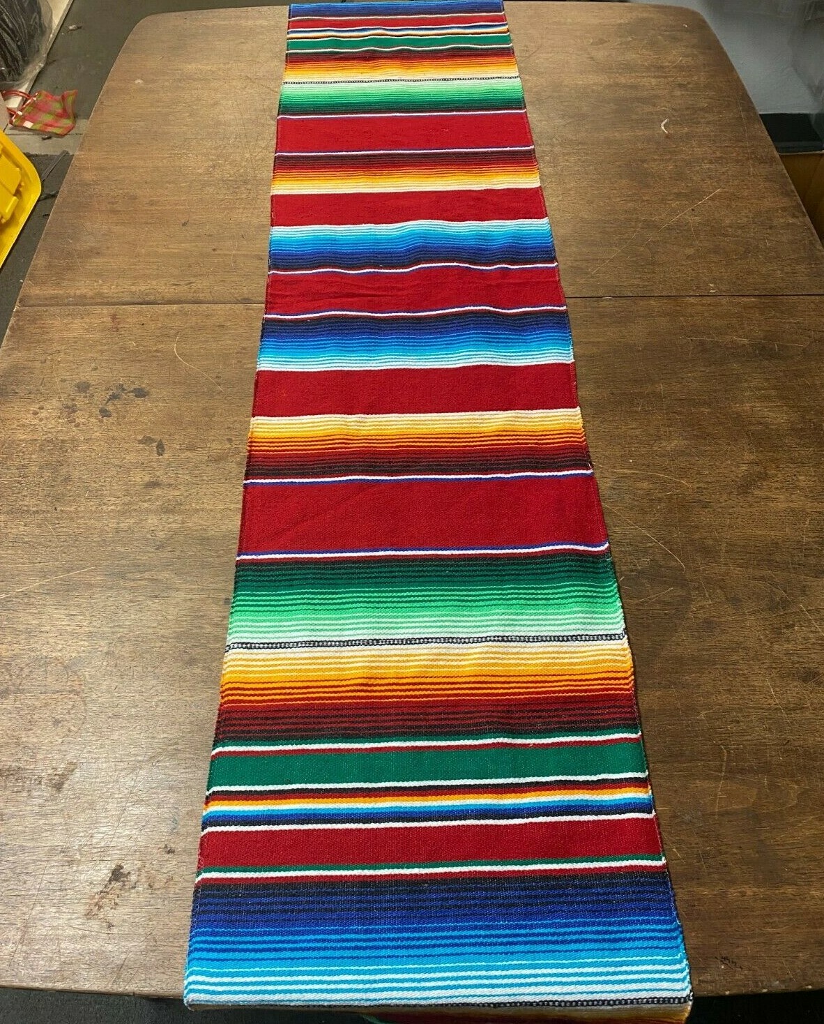 Mexican Sarape Table Runner 81"X14" 1st quality XLARGE ,Saltillo ...