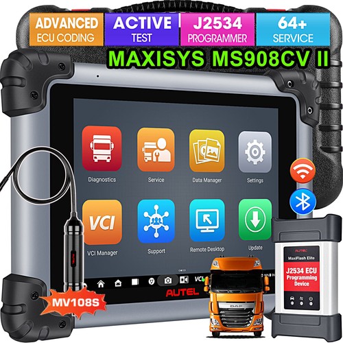 Autel MaxiSYS CV MS908CV II as MS909CV Heavy Duty Diagnostic Scan Tool ...