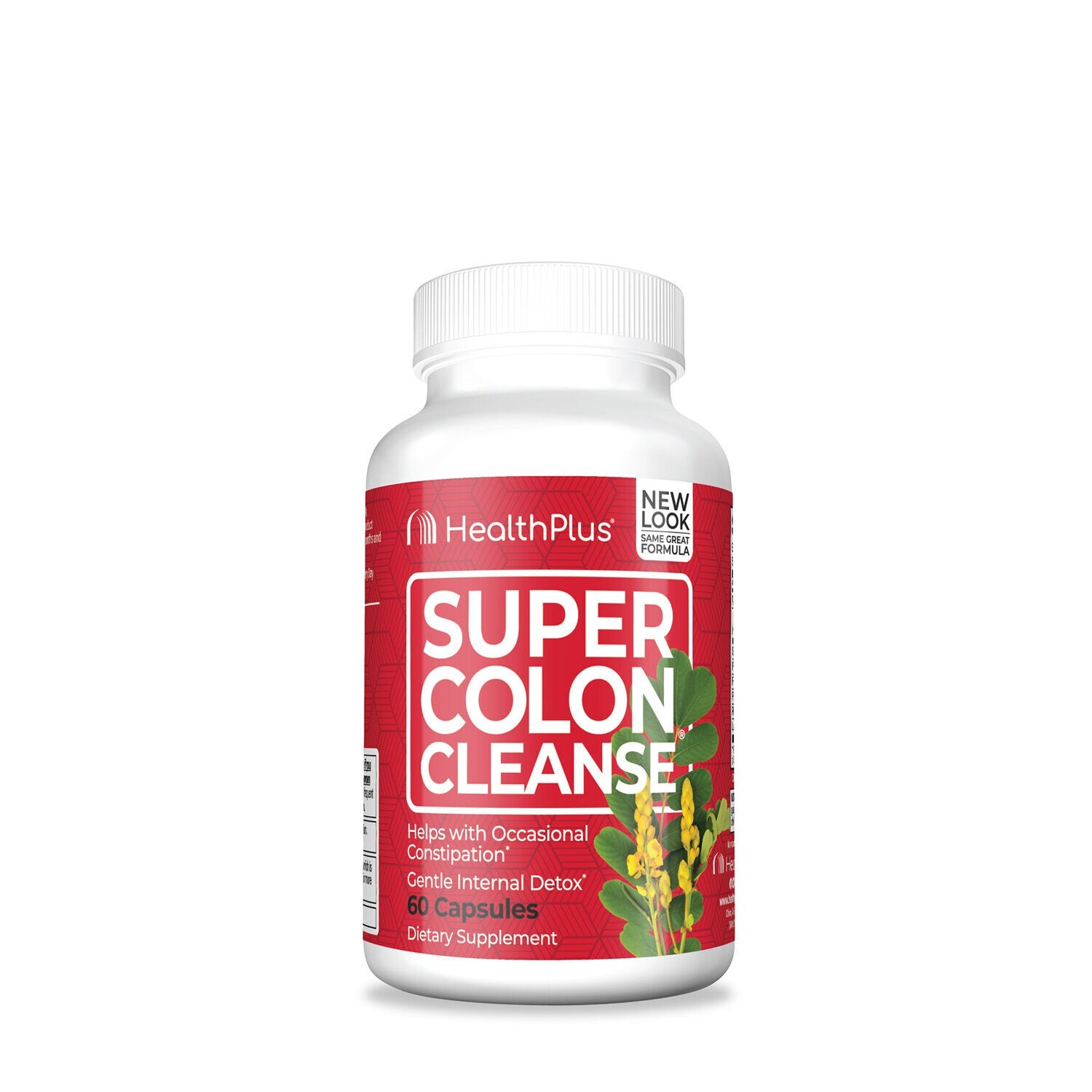 Health Plus SUPER COLON CLEANSE 500mg - 60 capsules CONSTIPATION RELIEF NOW