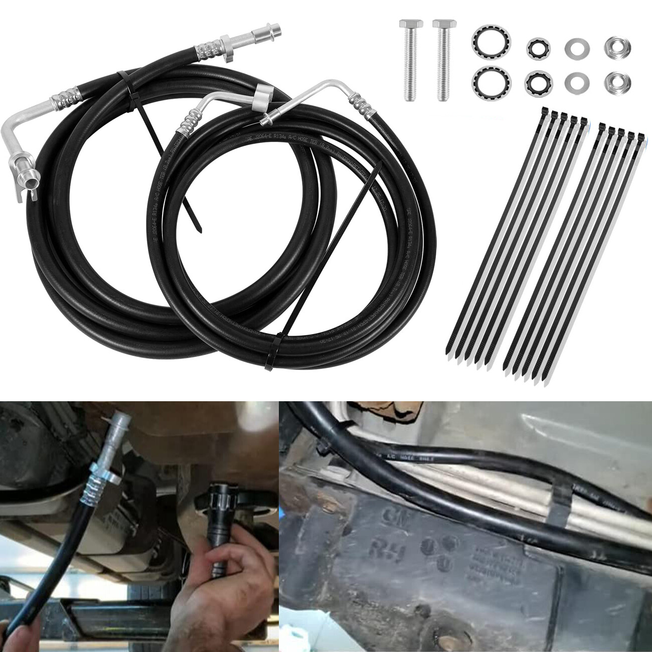 YTE33439 Rear AC Line Air Conditioning Hoses for 2007-2014 Chevy Tahoe ...