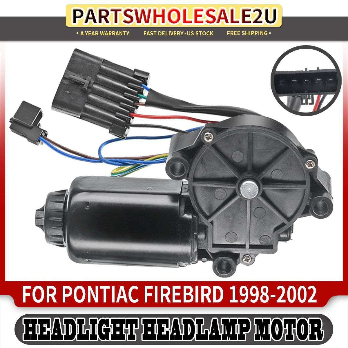 Headlight Headlamp Motor Right for Pontiac Firebird 1998-2002 16524230 ...
