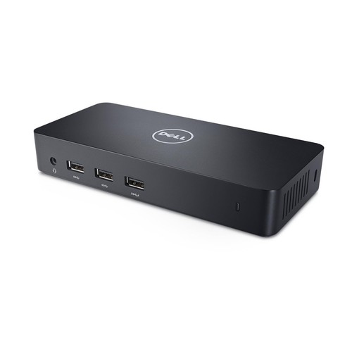 Dell USB 3.0 Ultra HD/4K Triple Display Docking Station (D3100), Black ...