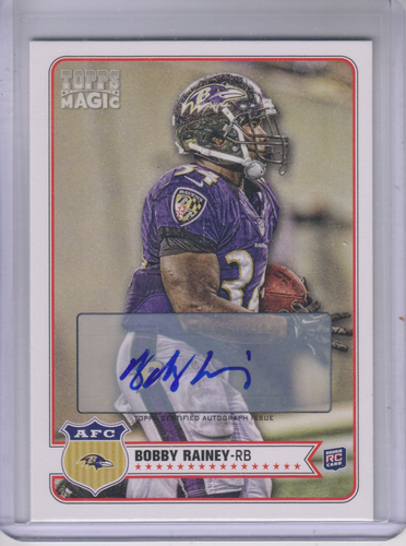 2012 Topps Magic Autographs Baltimore Ravens Football Card #15 Bobby ...