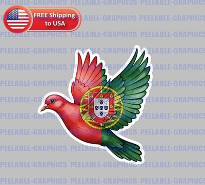Dove Portugal Flag Portuguese Vinyl Decal Sticker A | eBay