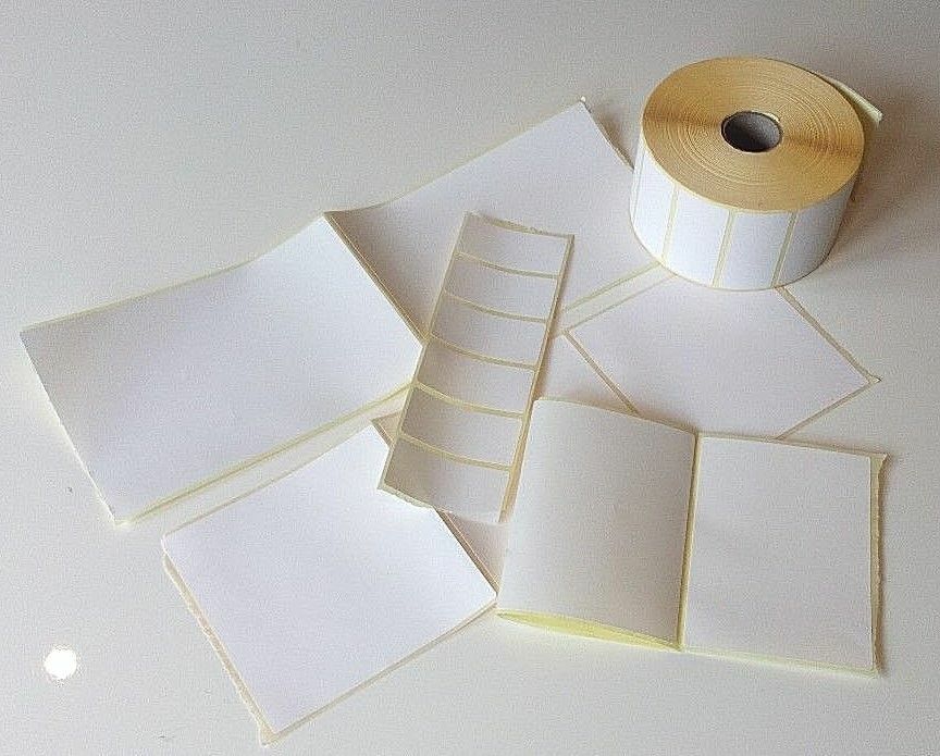 50mm x 25mm 2x1 inch White Thermal Direct Zebra Printer Labels 1000 Per ...