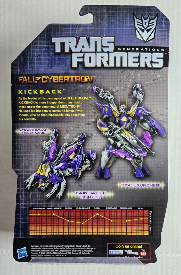 TRANSFORMERS Generations Fall Of Cybertron FOC Deluxe Class Kickback ...
