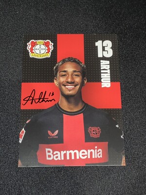 2023-24 Arthur Original Hand Signed Bayer Leverkusen 04 Autograph Card ...
