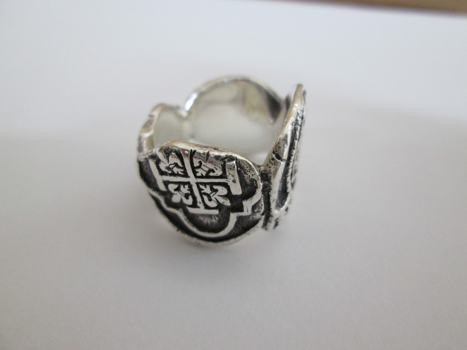 David Yurman “Shipwreck” 23.9g Sterling Silver Coin Ring Size 9 | eBay