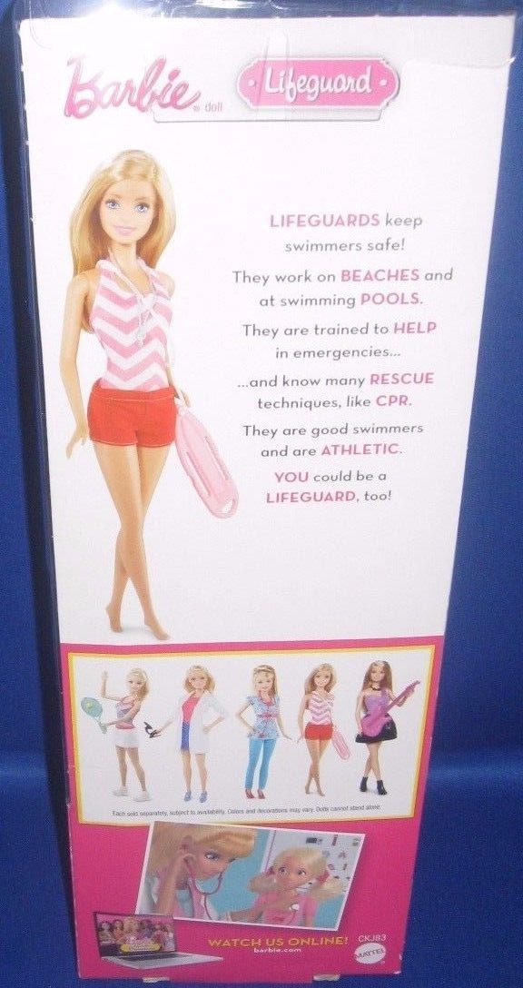 BARBIE COLLECTOR YOU CAN BE A LIFEGUARD BARBIE DOLL, NEW 887961115673| eBay