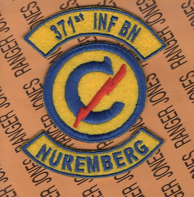 371st Infantry Battalion Constabulary Nuremberg Germany patch tab set ...