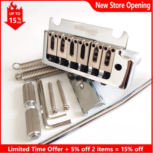 Chrome Wilkinson WOV08 2-Point Silver Double Pendulum Tremolo System ...