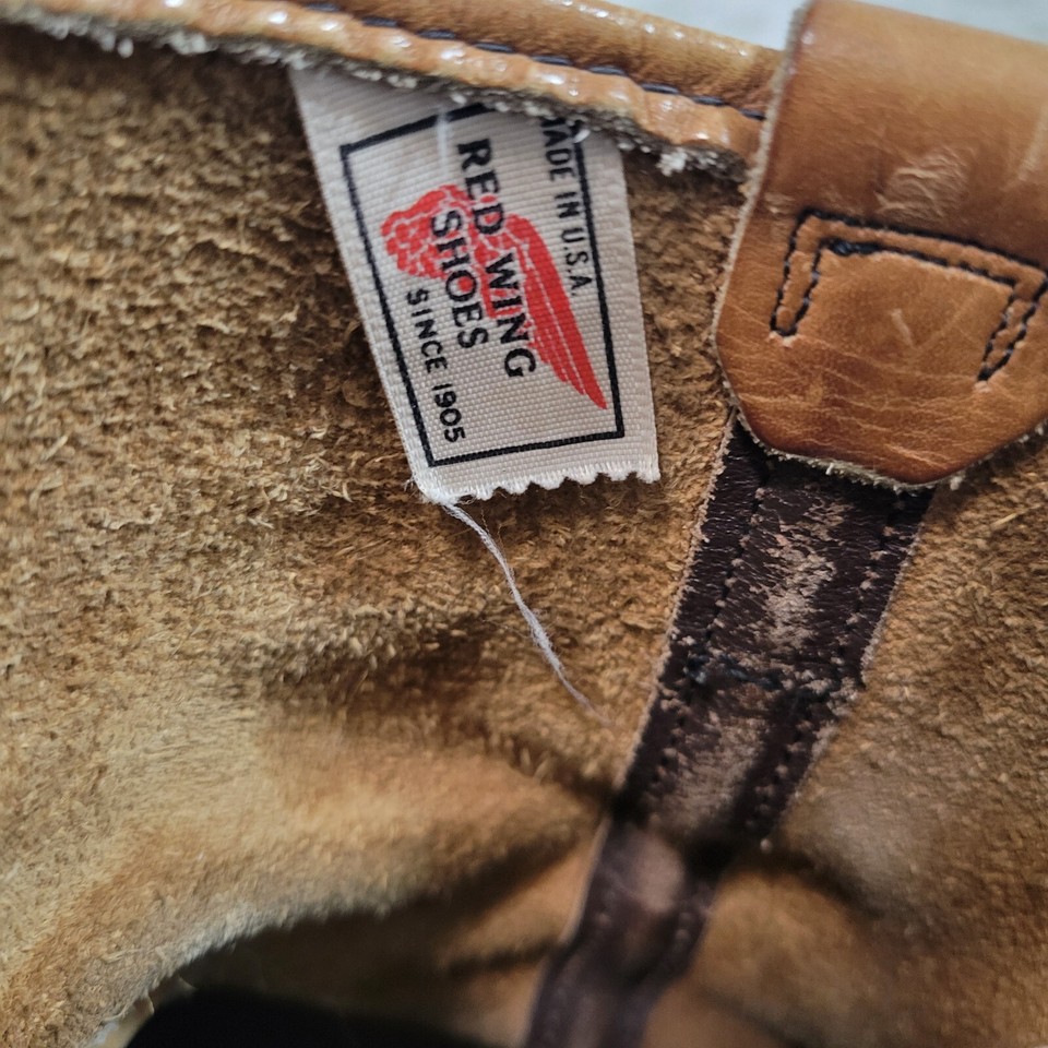 Vintage Red Wing Boots Brown Leather Roper Cowboy Boots Size 8 READ | eBay