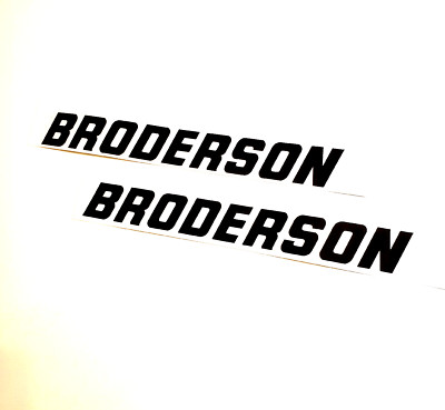 Broderson Crane Decals Stickers Gloss black 36" (2) Fast USA | eBay