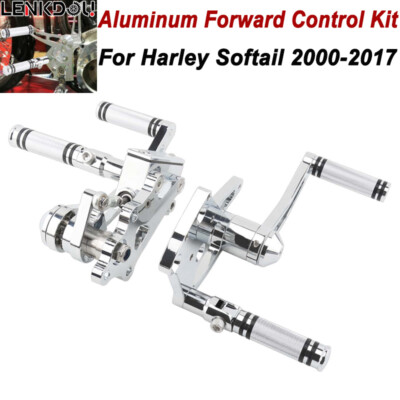 Chrome Forward Controls For Harley Heritage Softail Standard FXST 00-17 ...