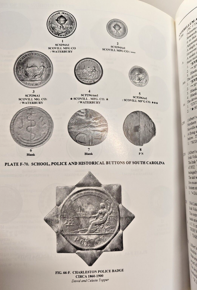 1997 1ST ED UNIFORM BUTTONS OF UNITED STATES 1776-1865 TICE CIVIL WAR ...