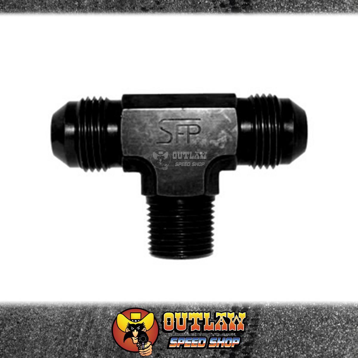 SPEEDFLOW 2 x -4 TEE WITH 1/8" NPT ON BRANCH BLACK EACH - SF825-04-BLK | eBay