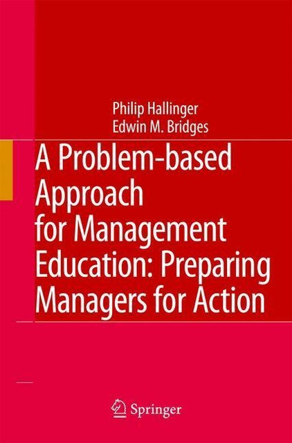 A Problem-Based Approach For Management Education von Edwin M. Bridges ...