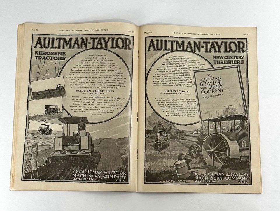 The American Thresherman & Farm Power MAGAZINE May 1918 MADISON, WIS ...