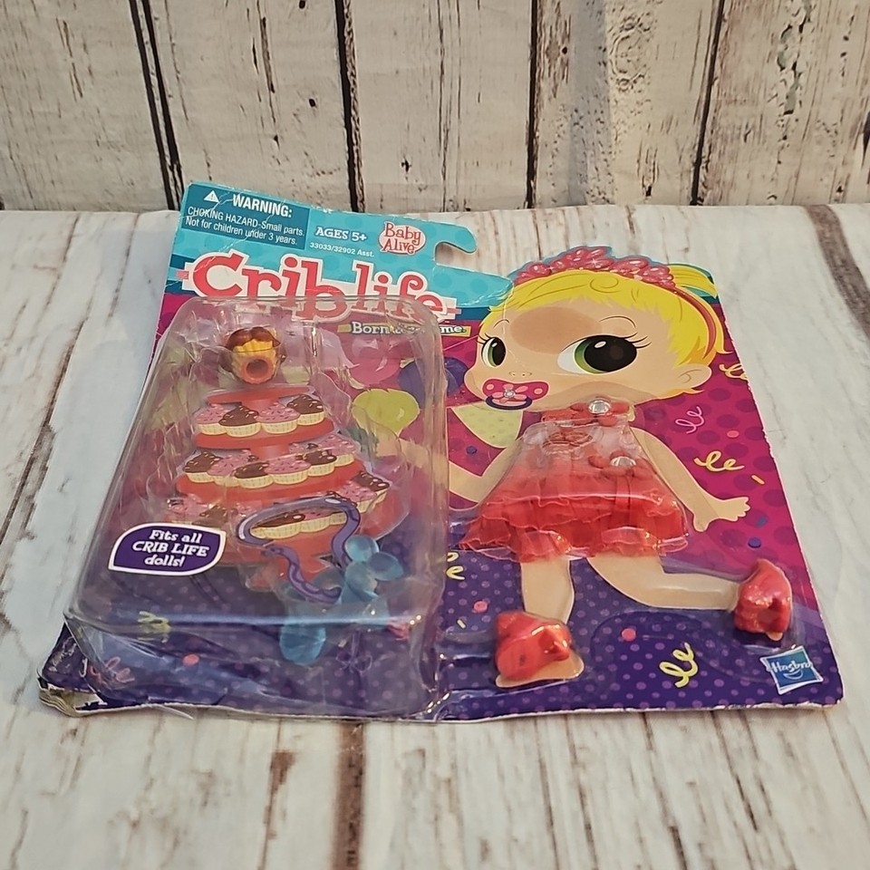Baby Alive Crib Life Birthday Pretty Outfit Dress Shoes Charms Hasbro ...