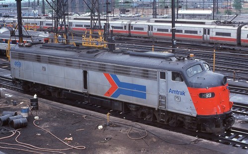 MS Original Slide AMTK Amtrak E8A #499 - New Haven CT 1976 | eBay