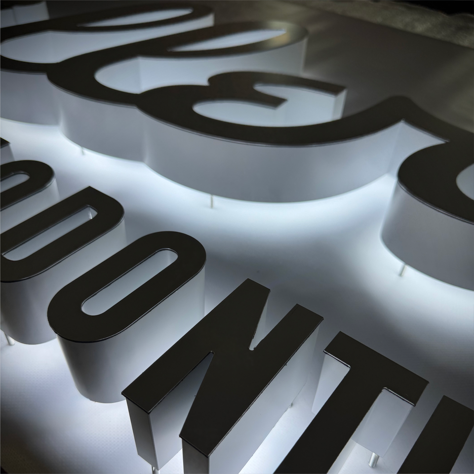 Custom Backlit Illuminated 3D Letters Sign | Storefront Indoor/Outdoor ...