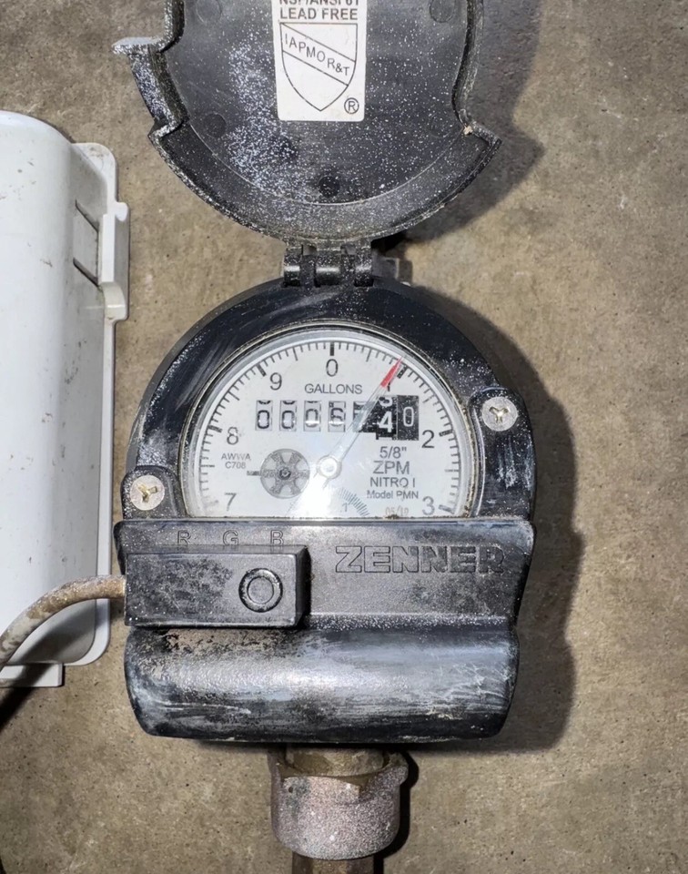 Zenner Water Meter With Encoder And Stealth Reader | eBay