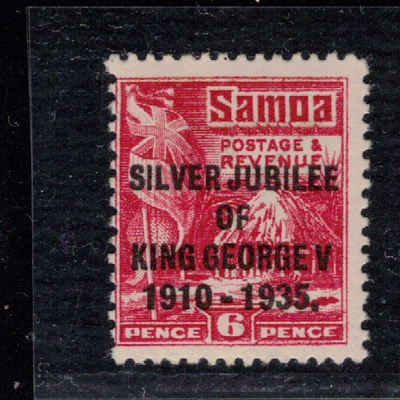 BRITISH SAMOA 1935-THE 25th ANNI OF THE ACCESSION OF KING GEORGE V MLH ...