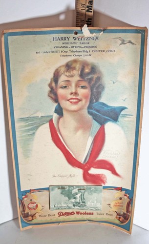 1928 Denver Colorado Lithographed Art Calendar Crandell Beautiful ...