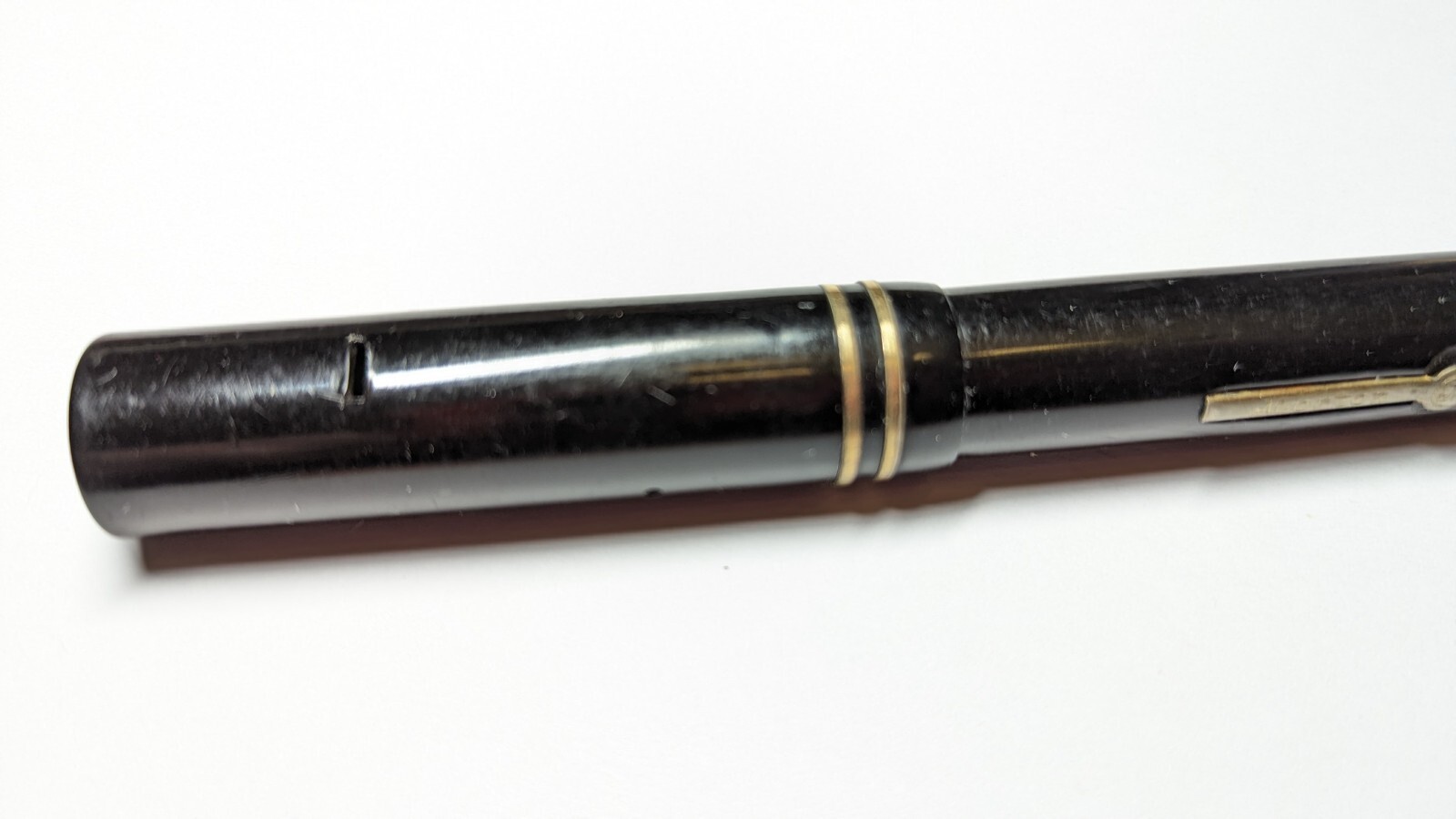 VINTAGE MORTON OVERSIZE BLACK FOUNTAIN PEN NEEDS NIB | eBay
