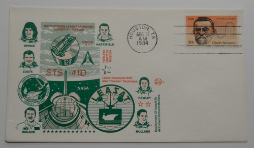STAMPMART : USA 1984 HOUSTON TX STS-41D LEASAT NASA SHUTTLE MISSION ...
