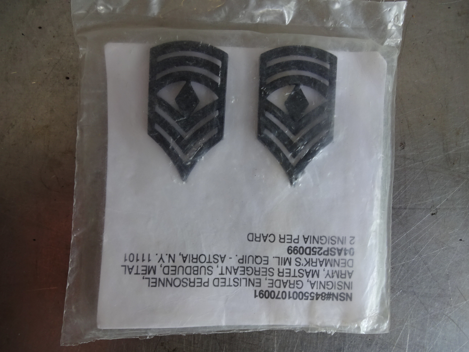 Insignia Grade Enlisted Army Personnel Master Sergeant Subdued Pins Lot ...