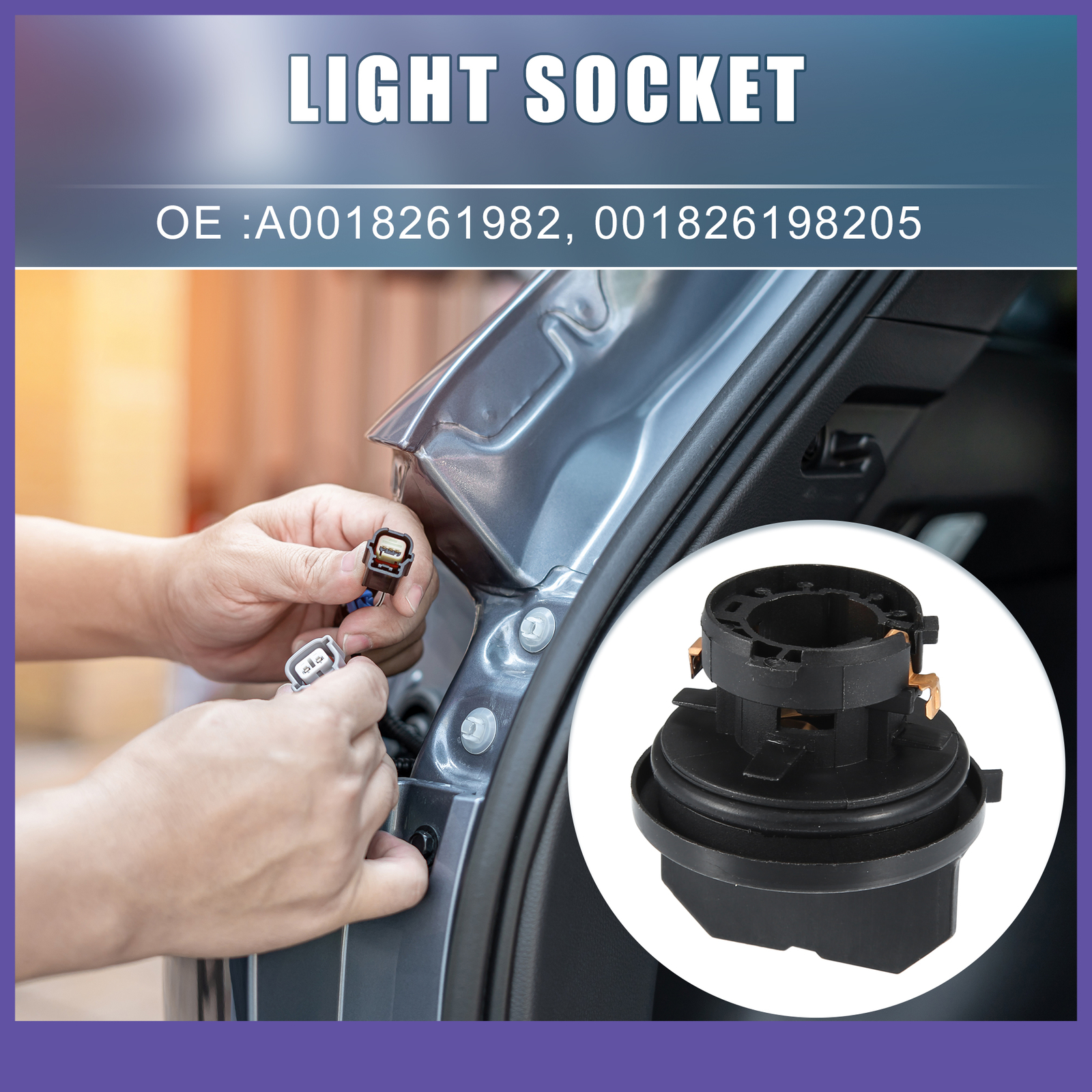 Front Turn Signal Light Lamp Bulb Holder No.A0018261982 TWO Custom for ...