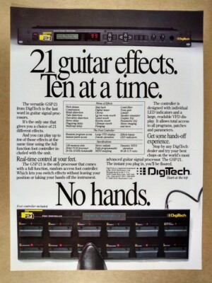 1990 DigiTech GSP-21 Guitar Processor vintage print Ad | eBay