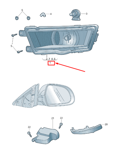 NEW SKODA OCTAVIA 5E MK3 FRONT LEFT FOG LIGHT 5E0941699F | eBay