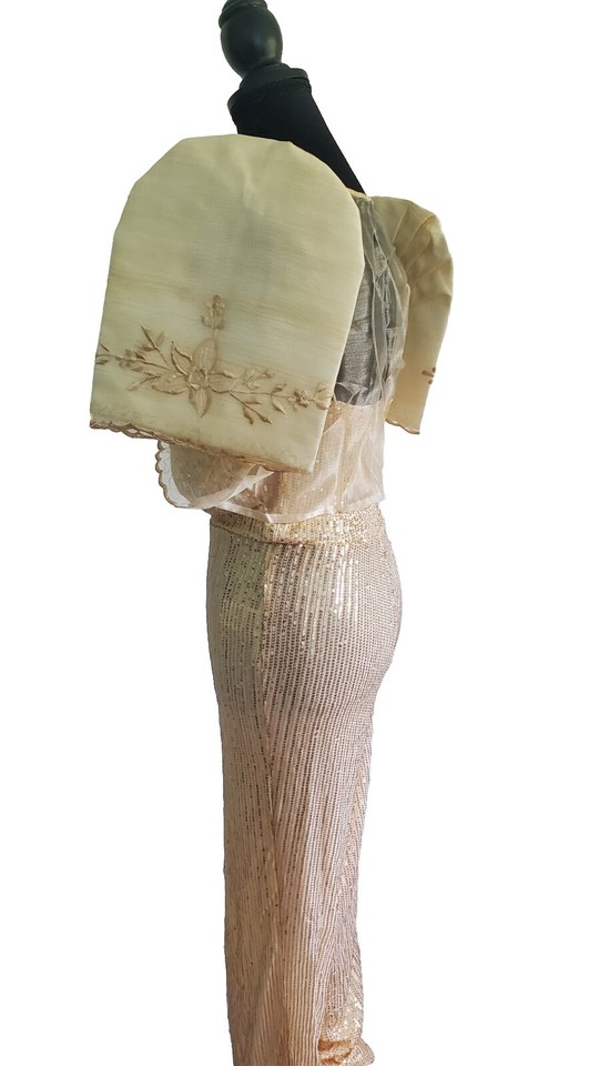 Filipiniana Bolero with Embroided Design (BEIGE) | eBay