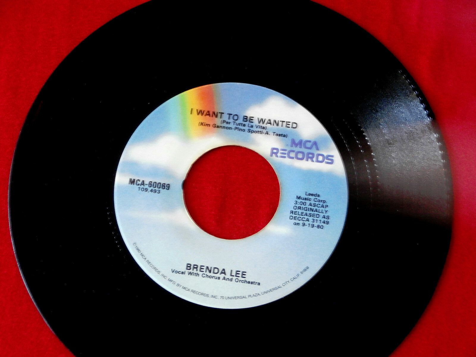 BRENDA LEE~ I WANT TO BE WANTED~SWEET NOTHIN'S~GREAT TWO SIDER ...