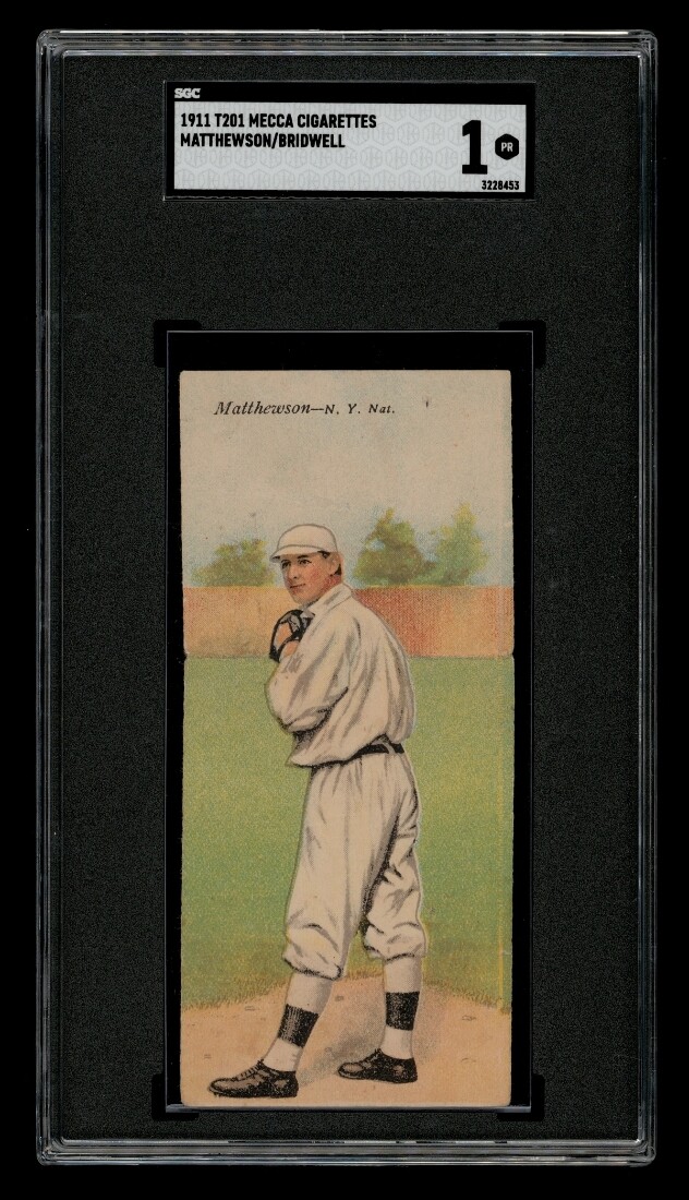 1911 T201 Mecca Double Folders Set-Break Christy Matthewson, Al ...