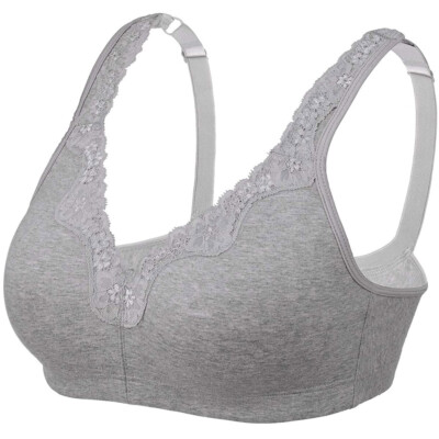 Ladies Lace Plus Size Non-Wired Non-Padded Full Cup Comfort Cotton Bra ...