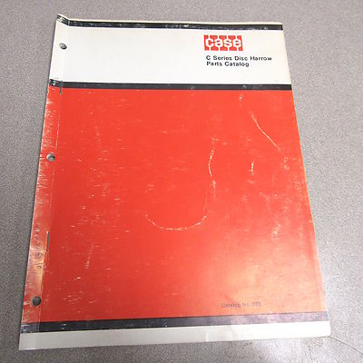 Case C Series Disc Disk Harrow Parts Catalog Manual 898 1971 | eBay
