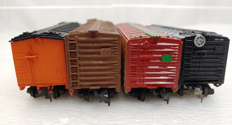 4 HO Gauge Model Train Boxcars with Weights inside Nice Cars | eBay