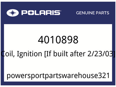 Polaris OEM Part 4010898 Coil, Ignition | eBay