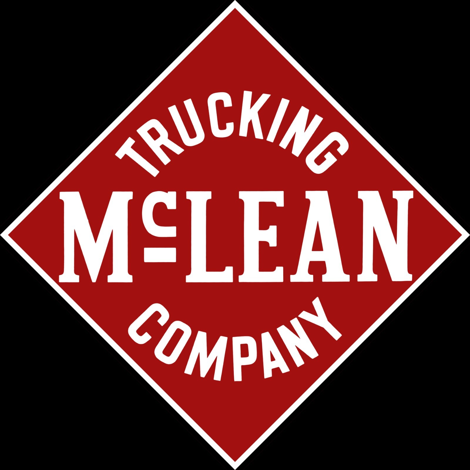 McLean Trucking Company NEW Metal Sign 40" Square USA STEEL 15 lbs. | eBay