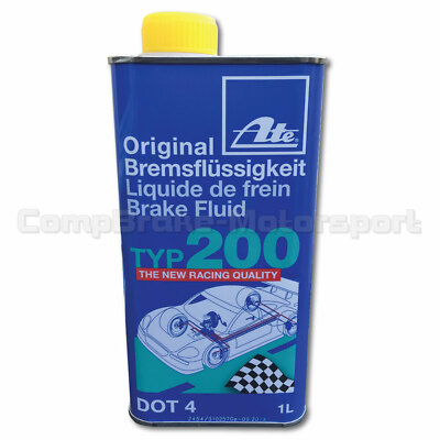 ATE Typ200 Performance Brake Fluid DOT4 1 Litres Race Track Rally Super ...