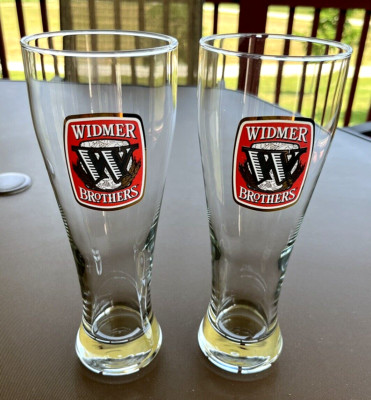 Widmer Brothers 9" Tall Hefeweizen Beer Glass, Excellent Condition Set ...