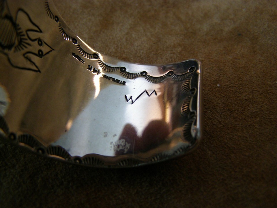 Wilbert Manning ------ Spectacular Bracelet ----- Silver with Gold ...